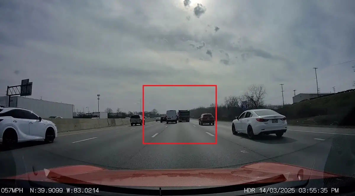 Columbus, Ohio: Dump Truck and Work Van on the 71 Engage in Dangerous ...