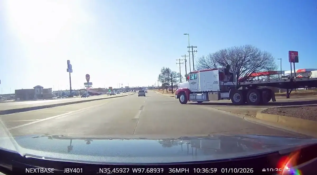 Yukon, OK: Trucker Merging From I-40 Blows Past Yield on Morgan, Nearly ...
